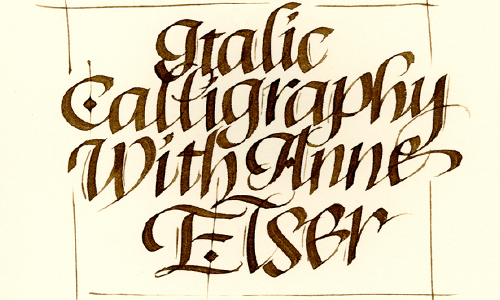 Italic Calligraphy Workshop with Anne Elser | AIGA Maine